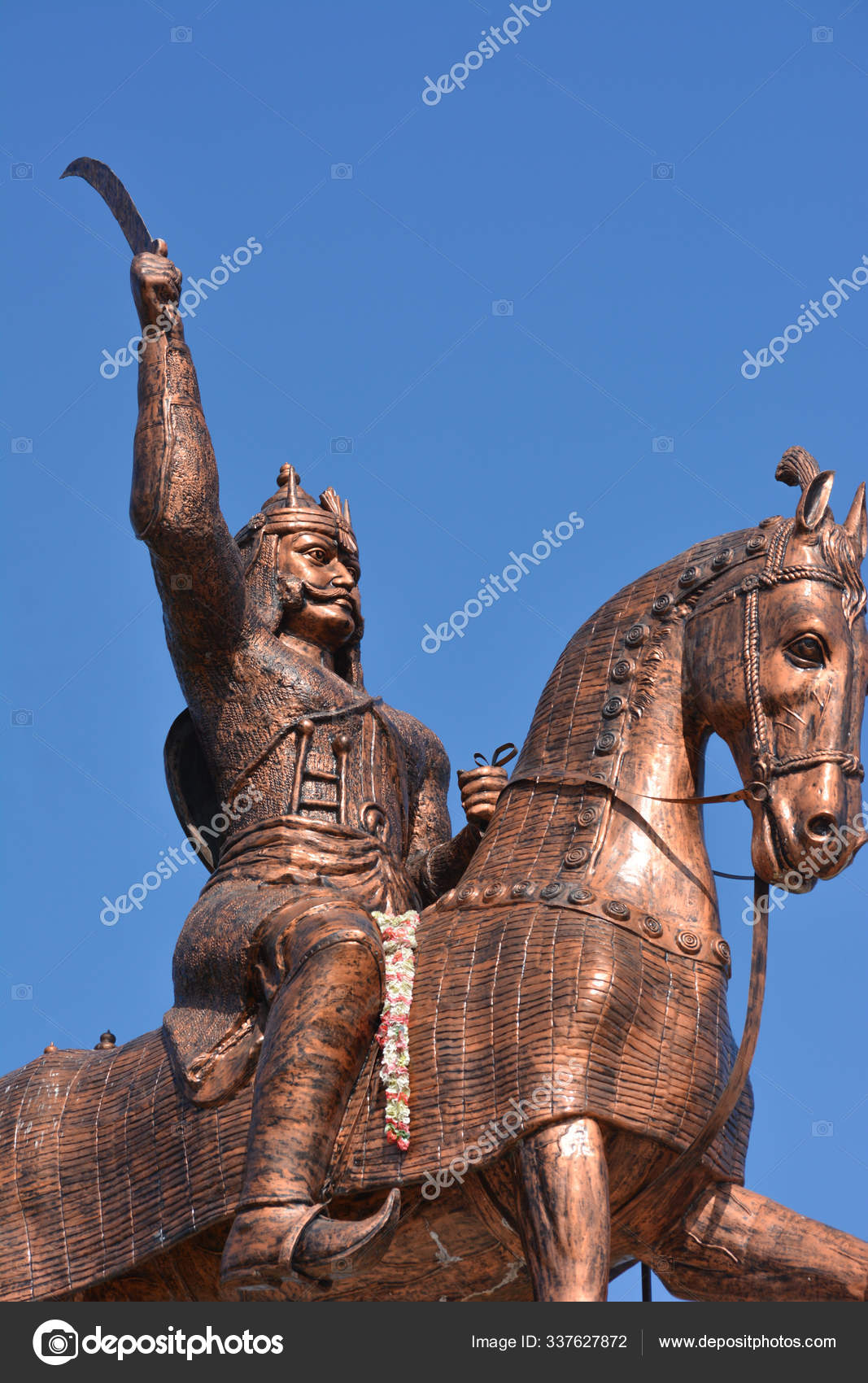 Nowgong Madhya Pradesh India December 2019 Statue Chhatrapati Shivaji ...