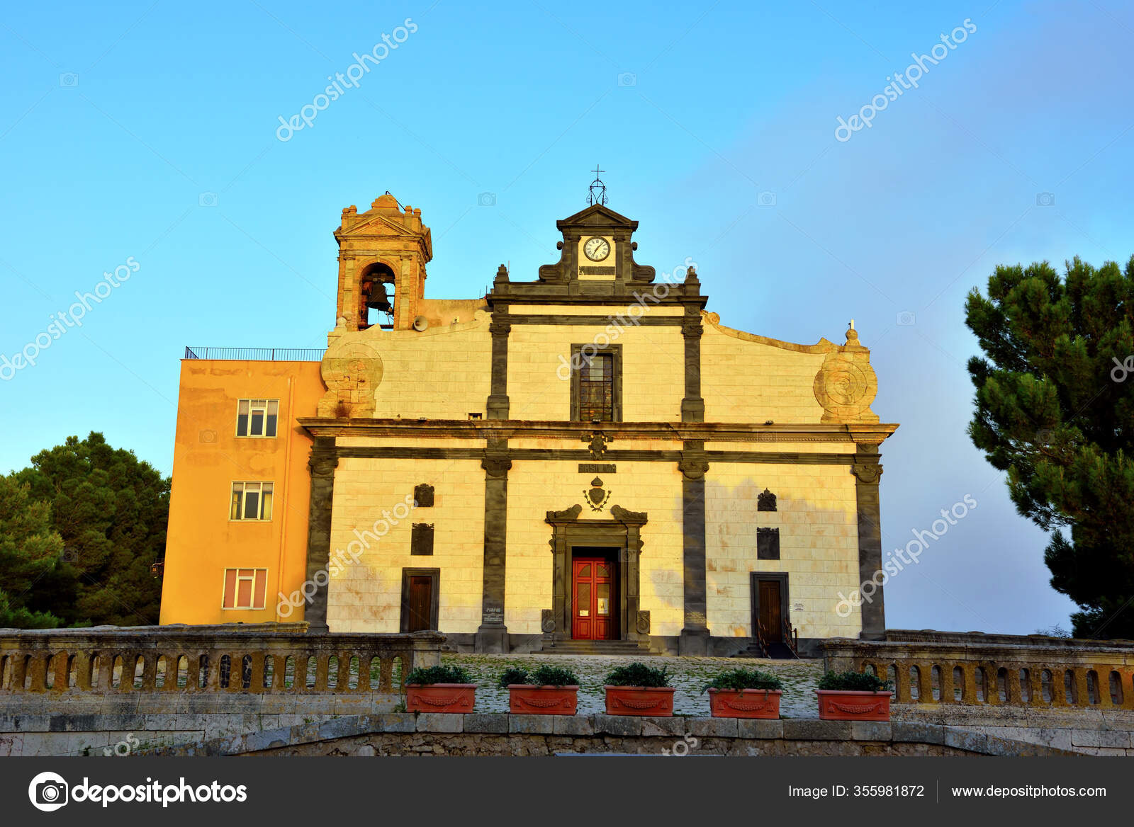 Basilica San Calogero Monte Kronio Sciacca Sicily Italy Stock Photo by ...