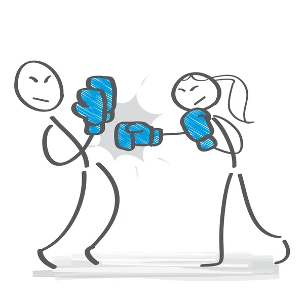 Fight stick boxer Vector Art Stock Images | Depositphotos