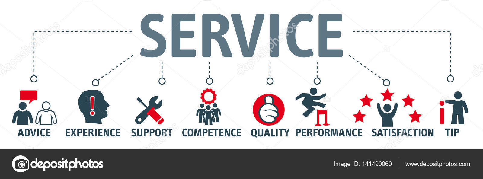 Banner Service concept — Stock Vector © trueffelpix #141490060