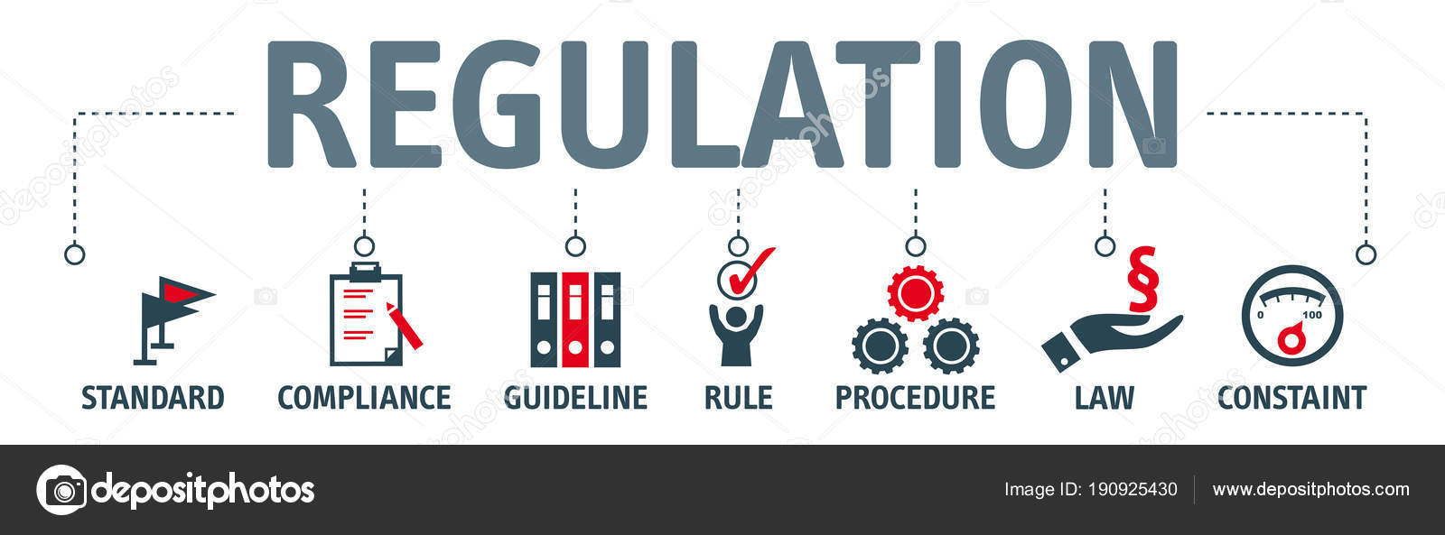 Banner regulation vector illustration concept Stock Vector by ... Banner regulation vector illustration concept Stock Vector by ...
