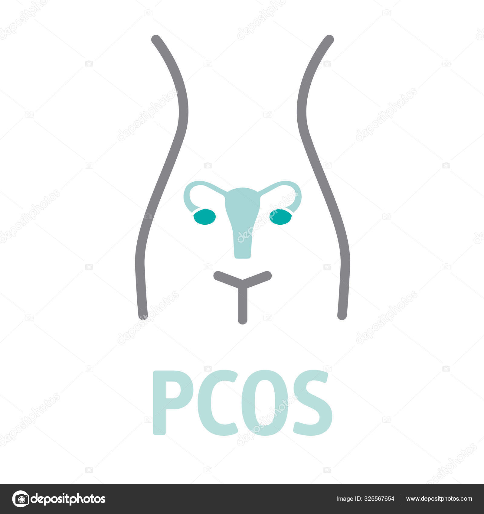 PCOS Polycystic Syndrome vector icon — Stock Vector © trueffelpix ...