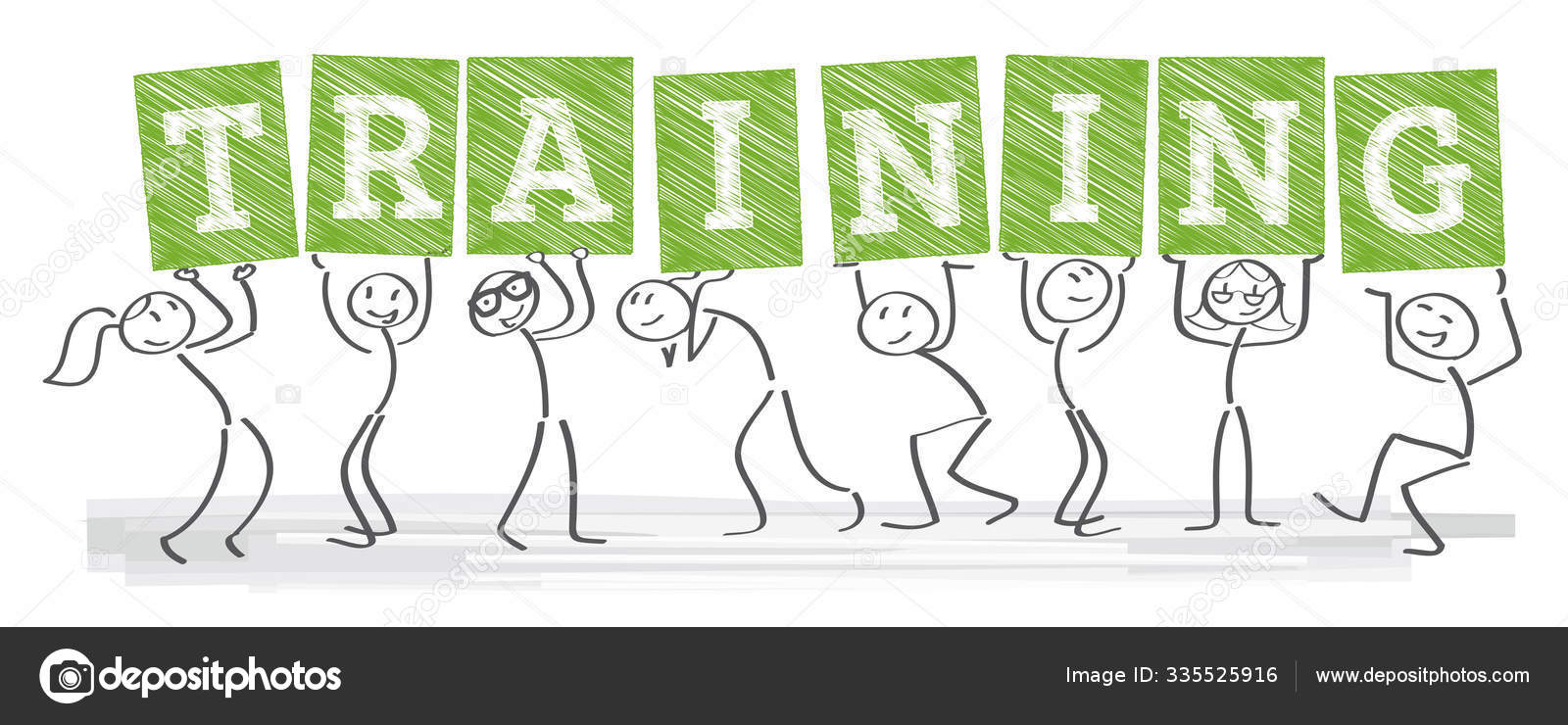 Training vector illustration concept banner Stock Vector Image by ...