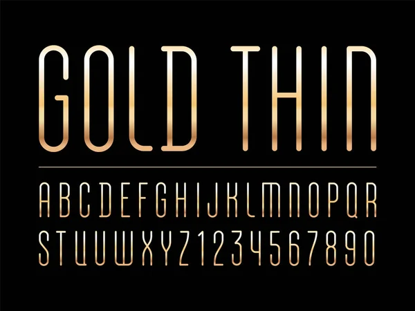 Letras delgadas imágenes de stock de arte vectorial | Depositphotos