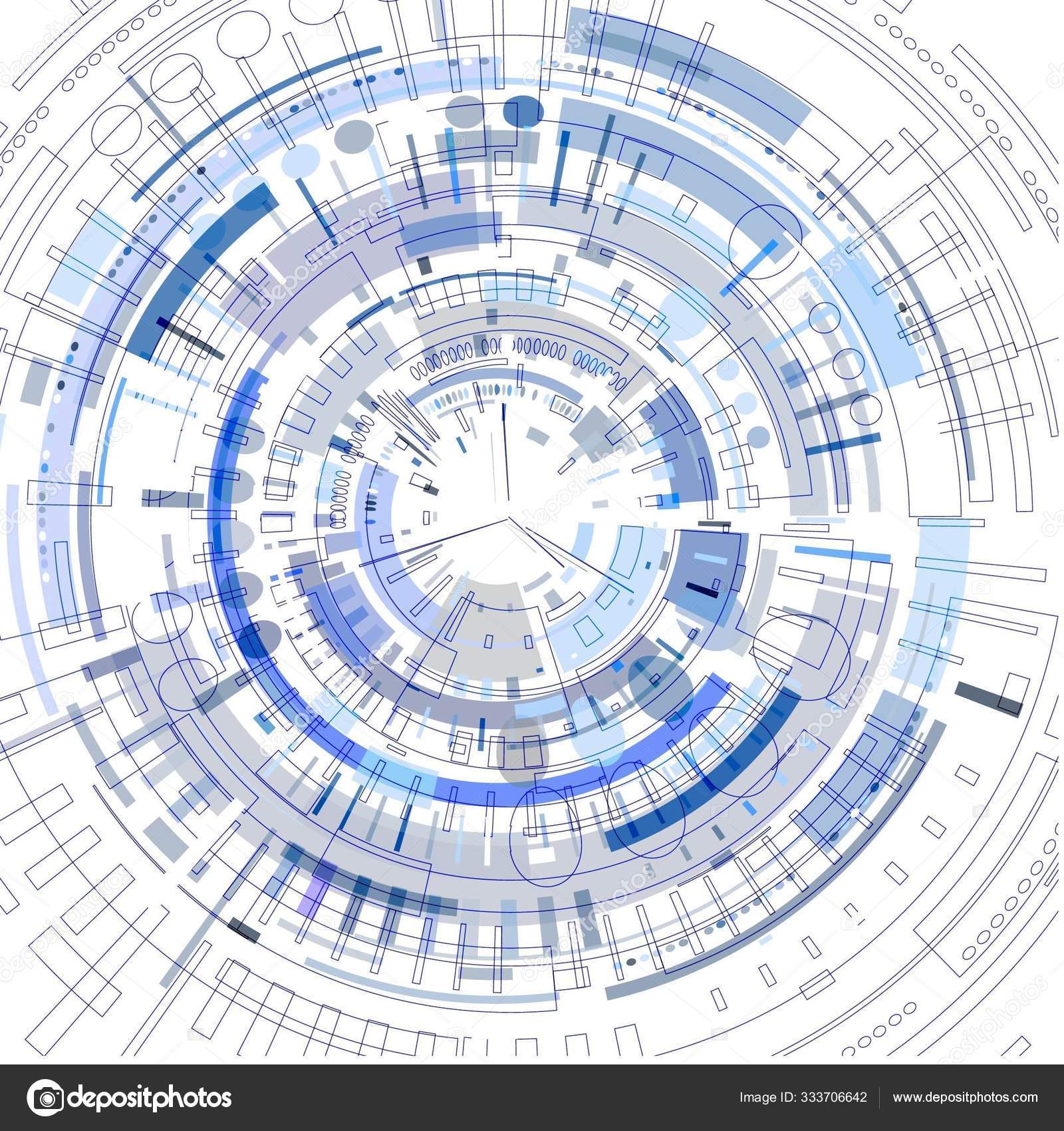 Abstract Technology Background Circle Stock Vector by ©artdigitalolena 333706642