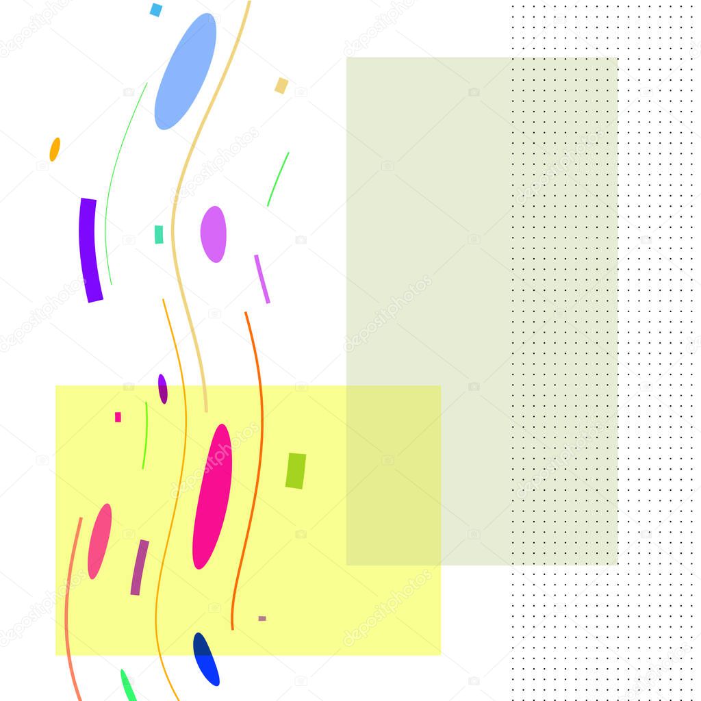 rectángulos, líneas y puntos de colores 2023