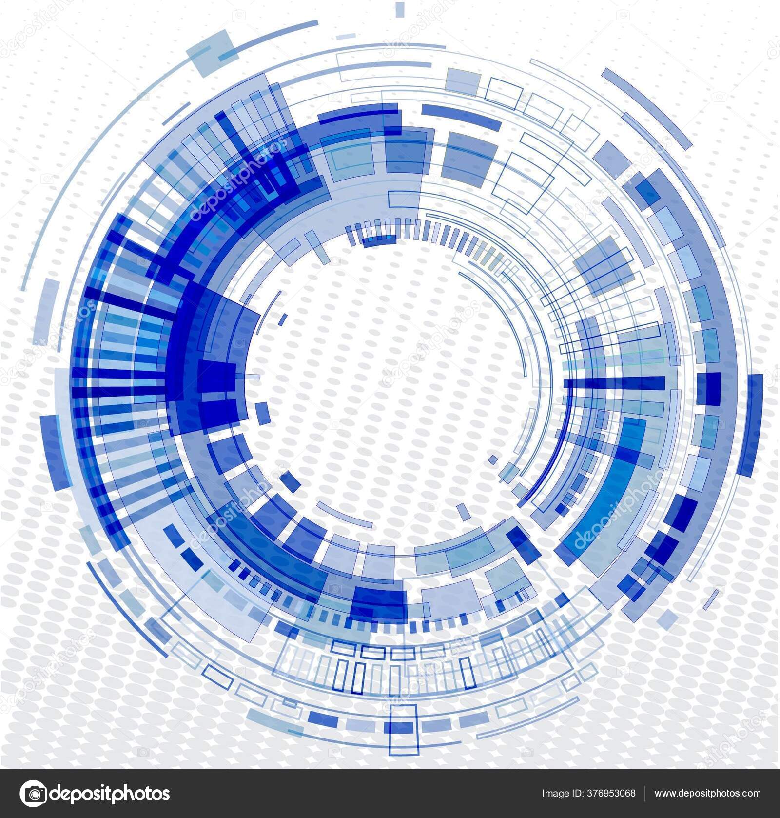 Circle Blue Geometric Shapes — Stock Photo © artdigitalolena #376953068