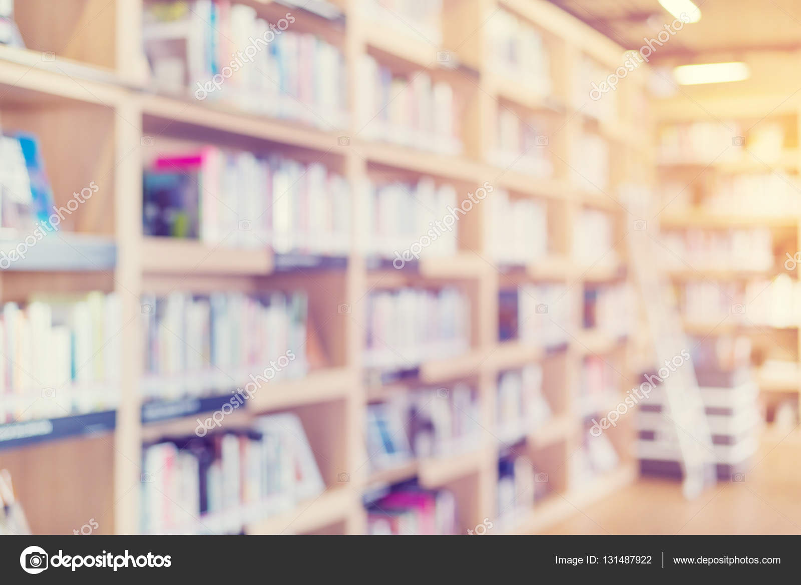 Library room interior blur background — Stock Photo © jakkapan #131487922