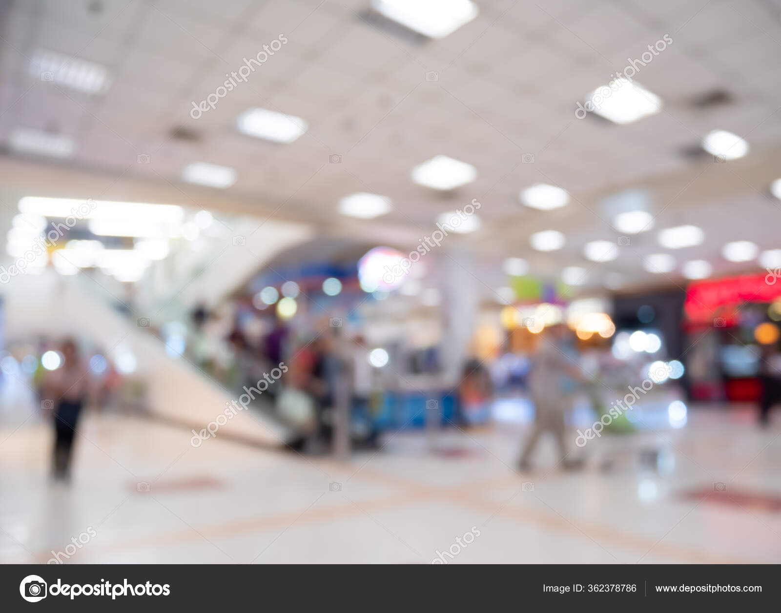 Blurred People Shopping Mall Abstract Background Design Stock Photo by ...