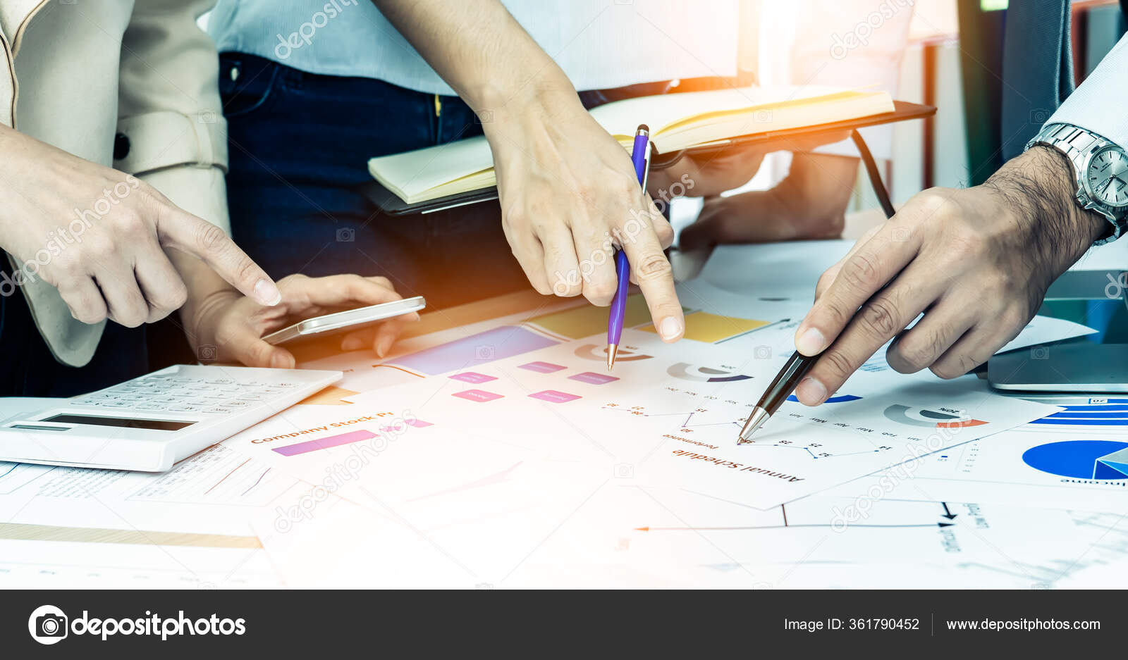 Background Teamwork Professional Business Man Woman Work Conference ...