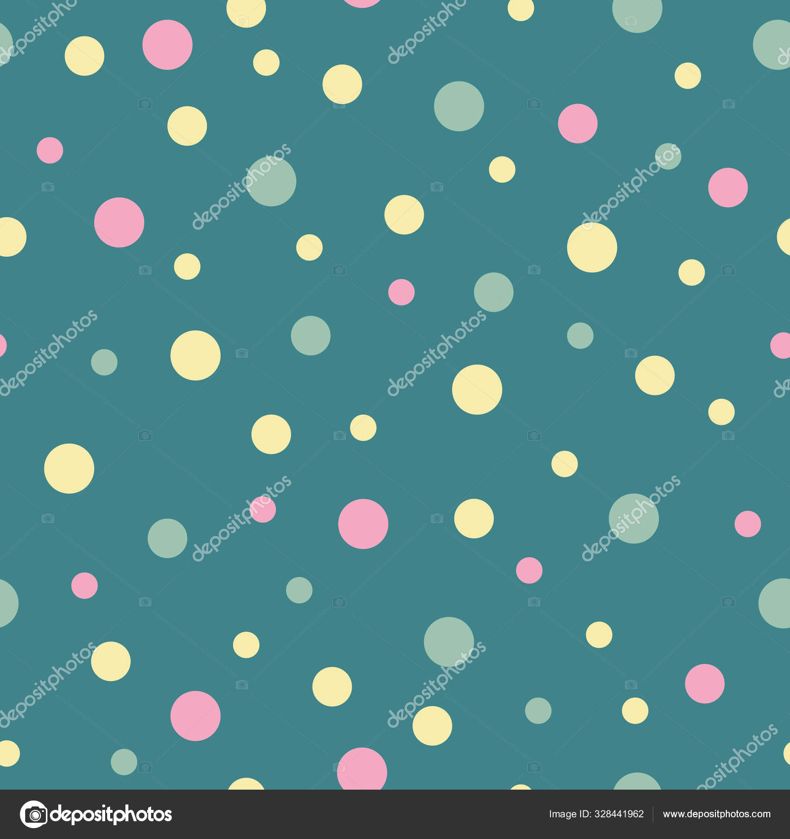 Rainbow Polka Dots Wallpaper