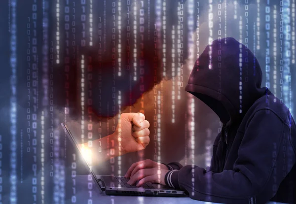 Retaliation for a hacker attack. - Stock Image - Everypixel