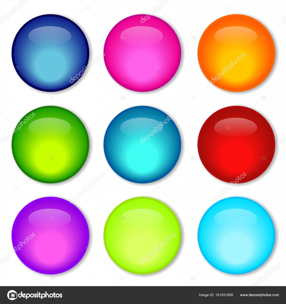 Vector illustration of coloured glossy and shiny network sphere icon ...