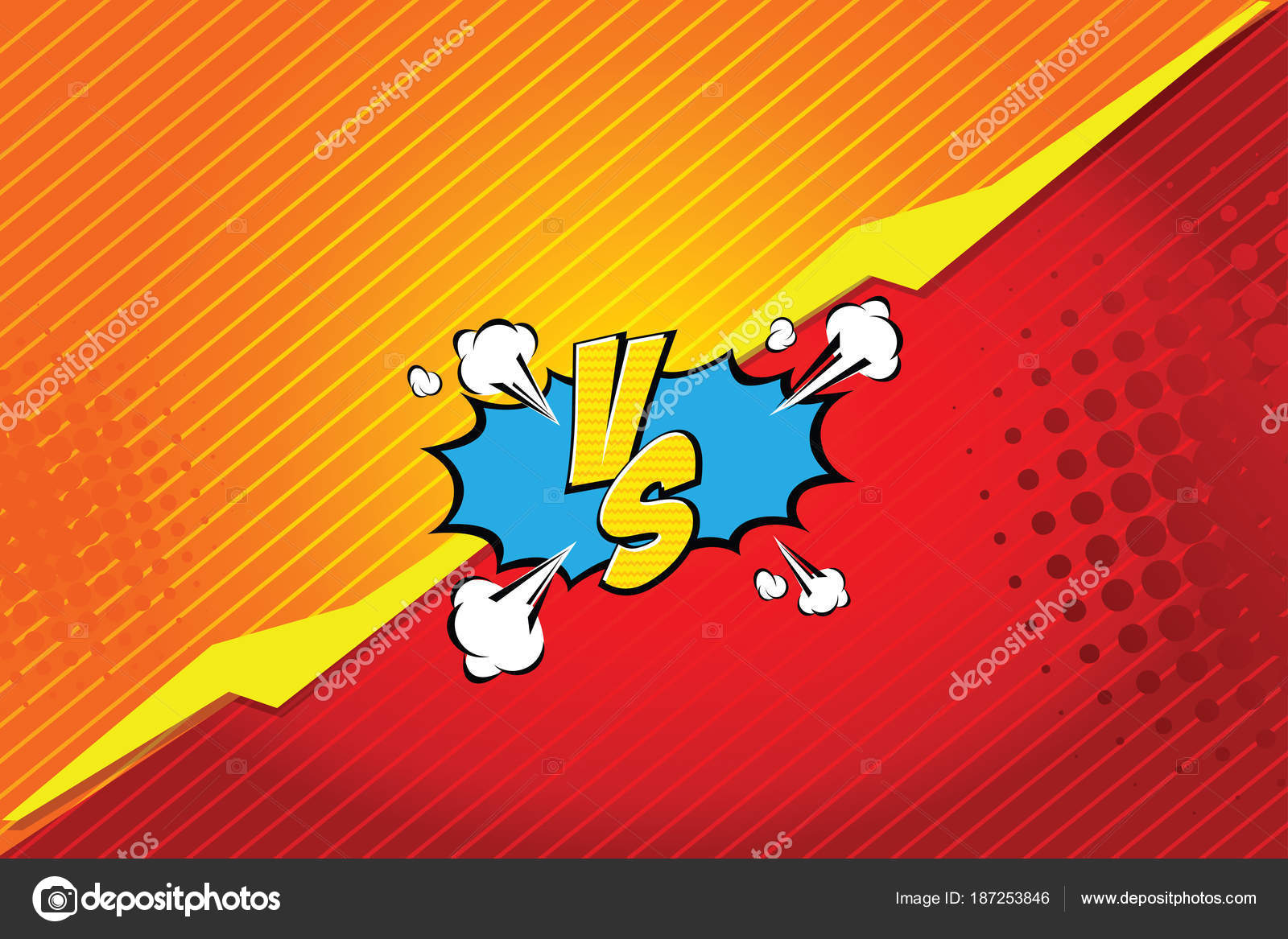 Fight backgrounds comics style design. Stock Vector Image by ©jirawat ...