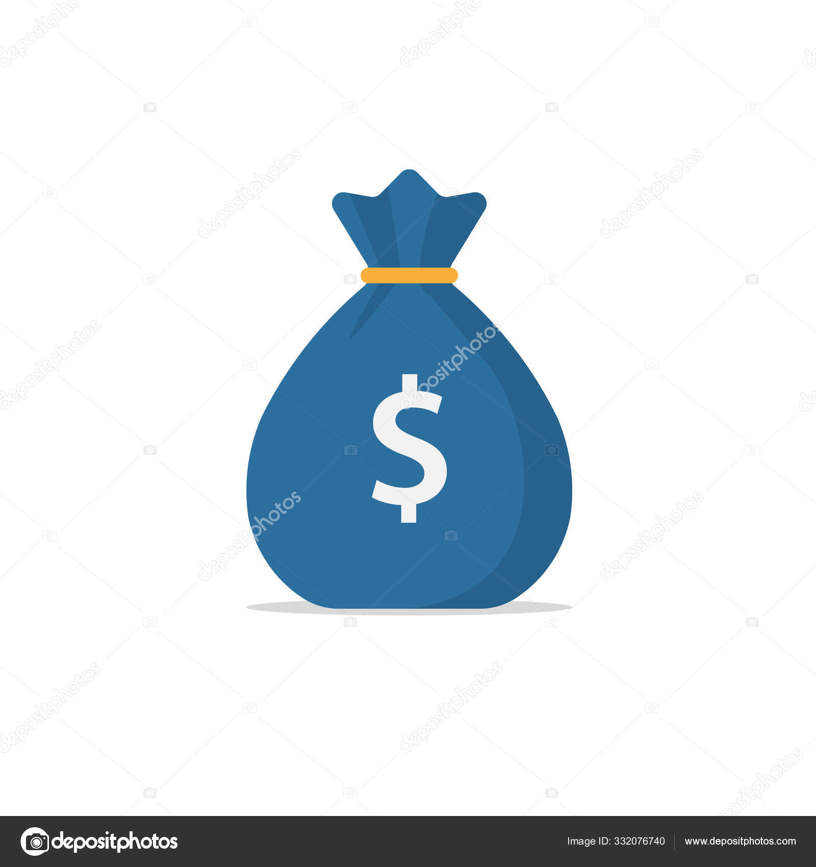 Signo De Dinero Azul
