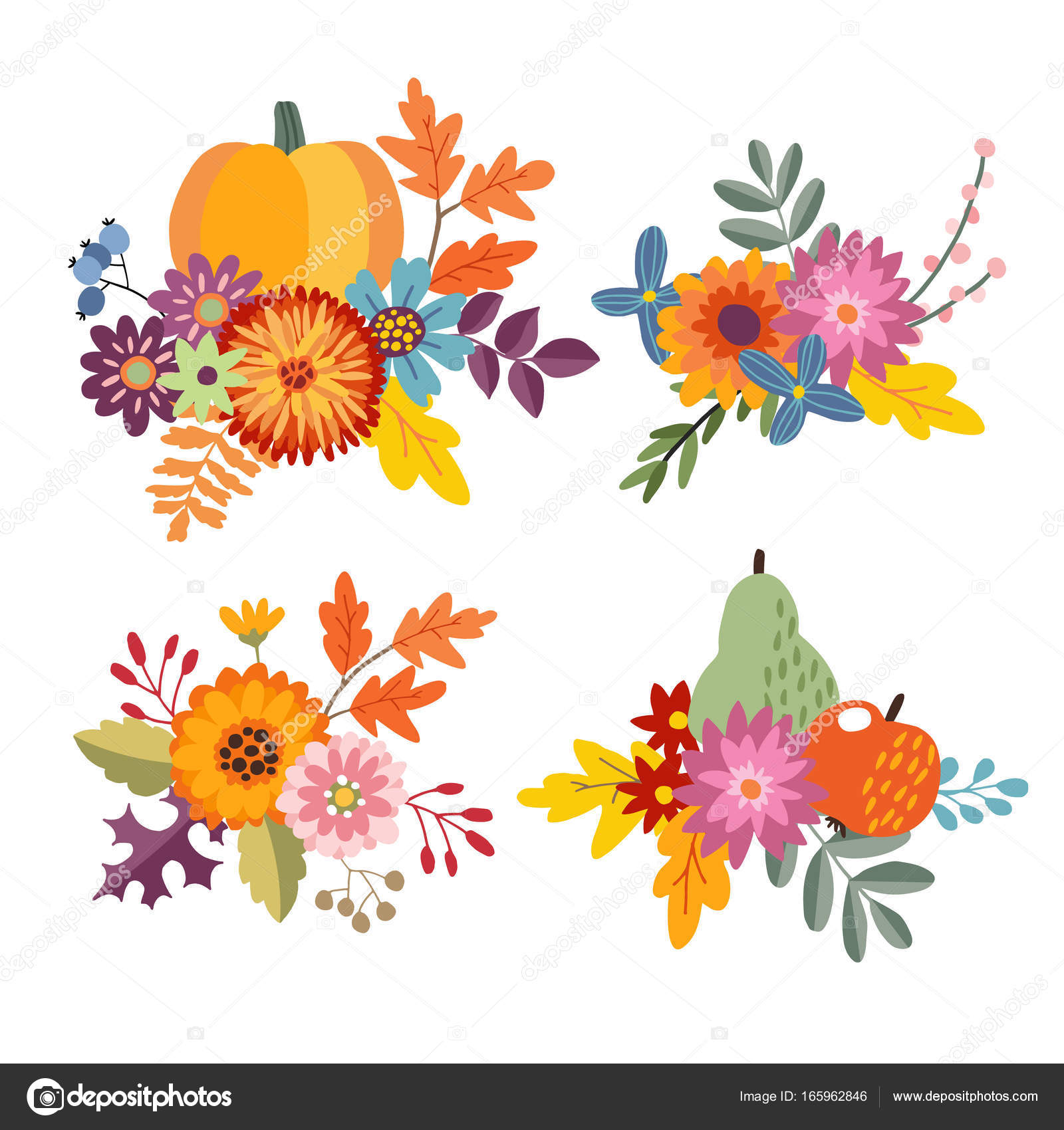 Fall Mums Clip Art