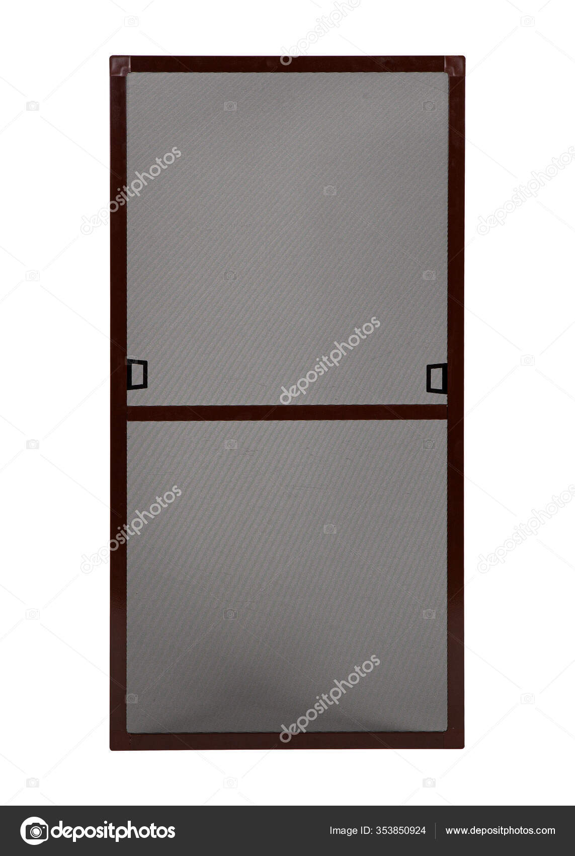 Brown Insect Screen Windows Pvc Mosquito Mesh Frame Isolated White ...