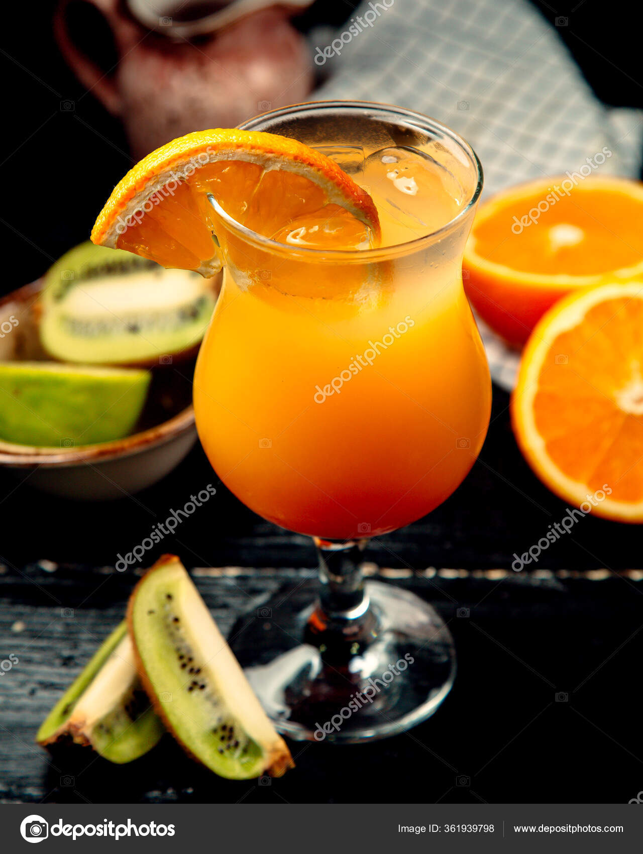 Iced Orange Juice Table Stock Photo by ©kamranaydinov 361939798