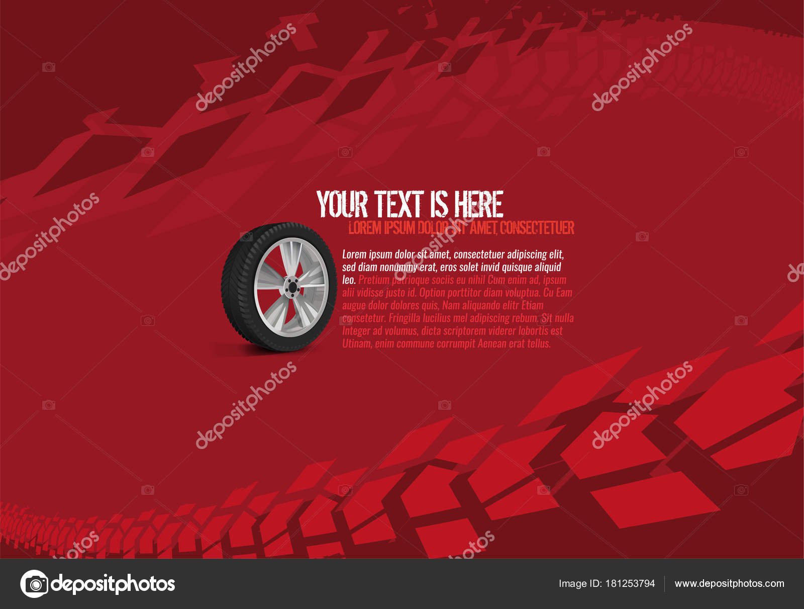 Fondo de neumáticos para automoción Vector de stock por ©annyart 181253794