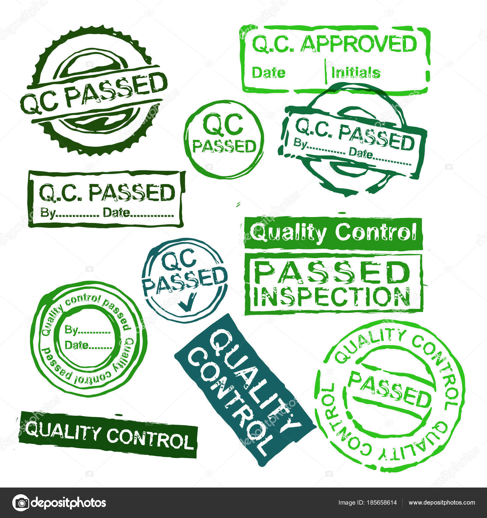 Quality Control Stamps — Stock Vector © annyart #185658614
