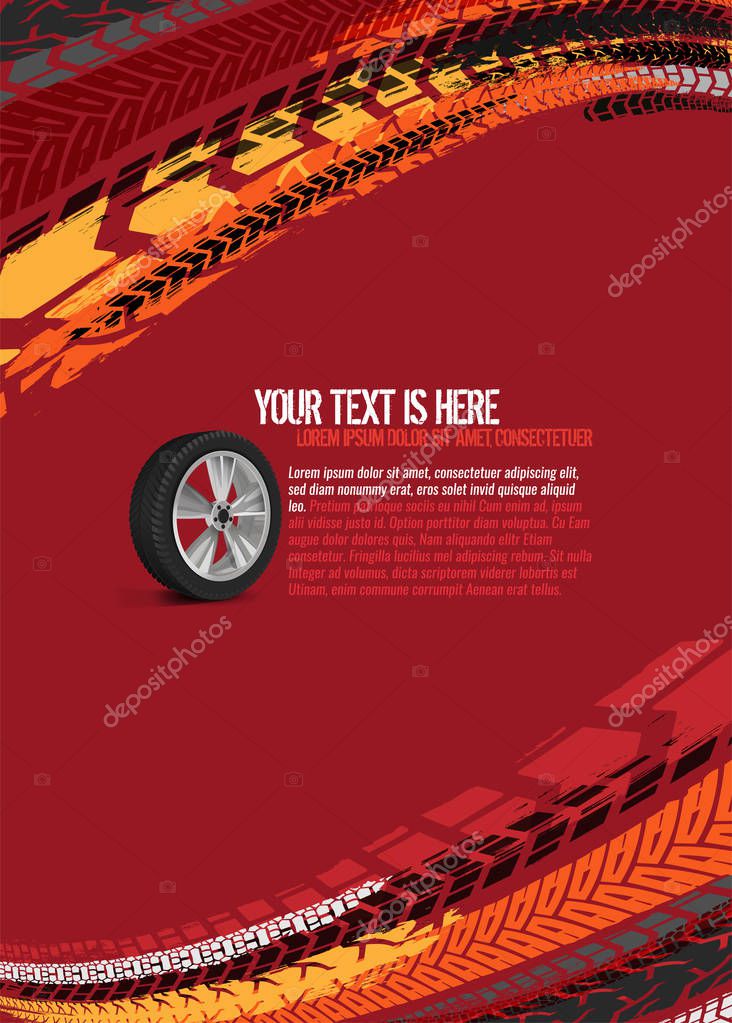 Fondo de neumáticos para automoción Vector de stock por ©annyart 193989624