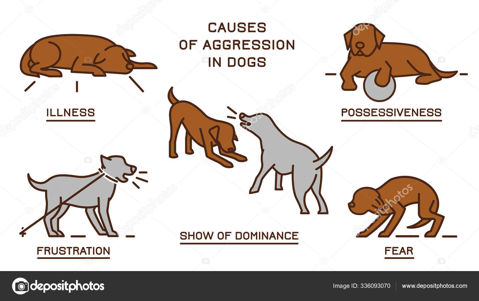 Dog Behavior Poster 2-31 Stock Vector Image by ©annyart #336093070
