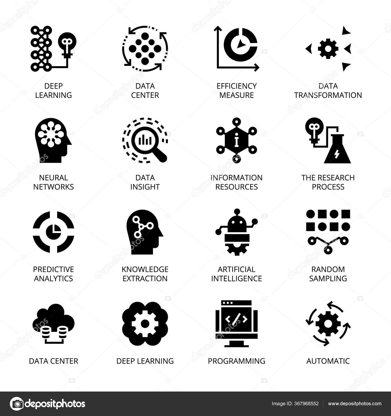 Data Science Glyph Icons Stock Vector Image by ©vectorstank #367968552