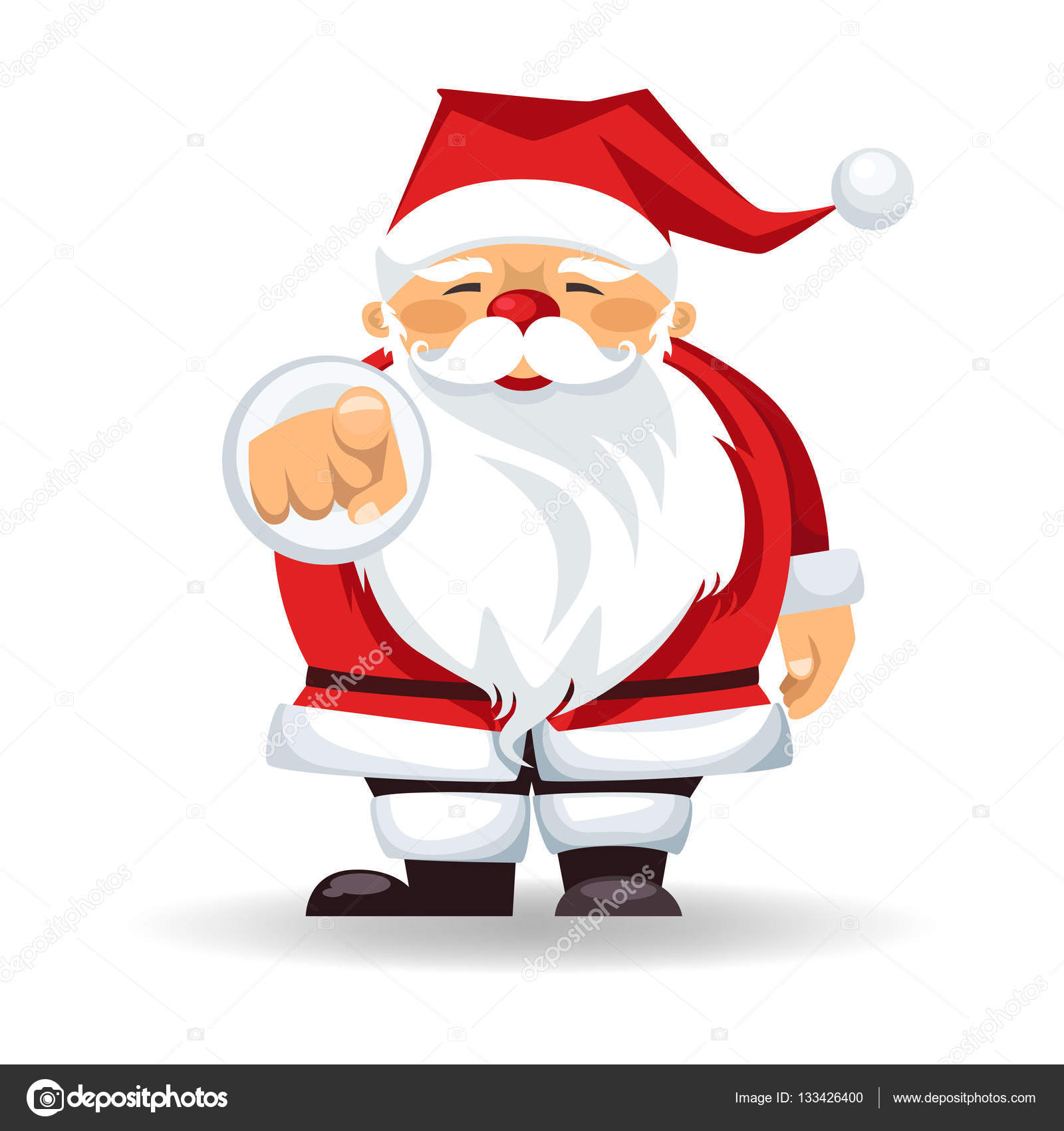 Santa Claus points a finger. Stock Vector Image by ©Scorpion333 #133426400