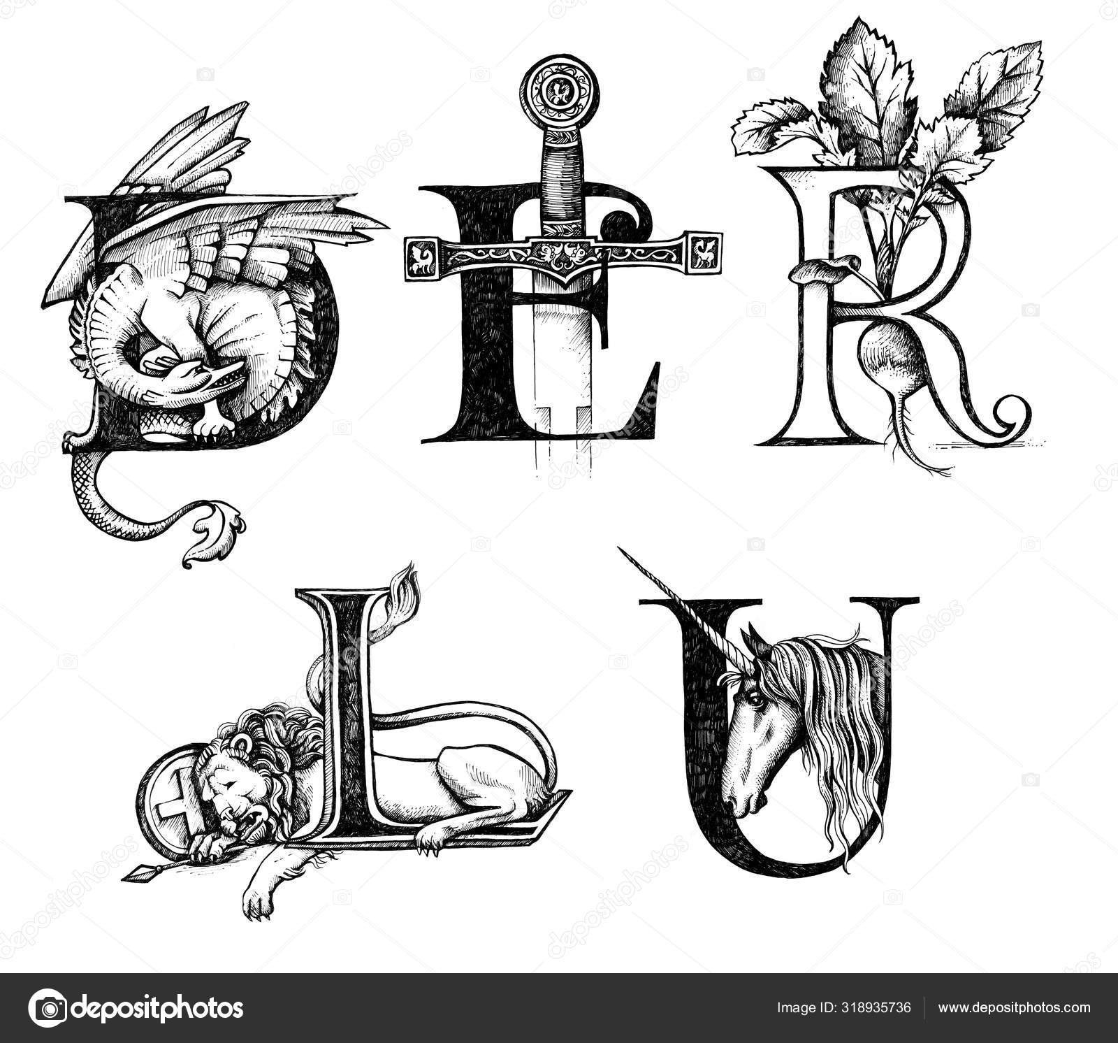 Capital Letters Medieval