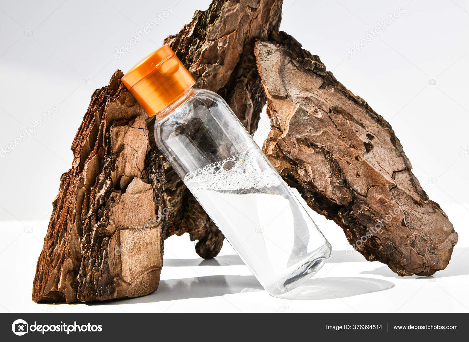 Perfume Tree Bark Drops Water Texture Concept Freshness Naturalness ...