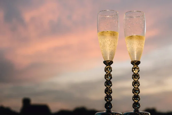 Champagne on a sunset safari – Stock Editorial Photo © evyamcs #104466716