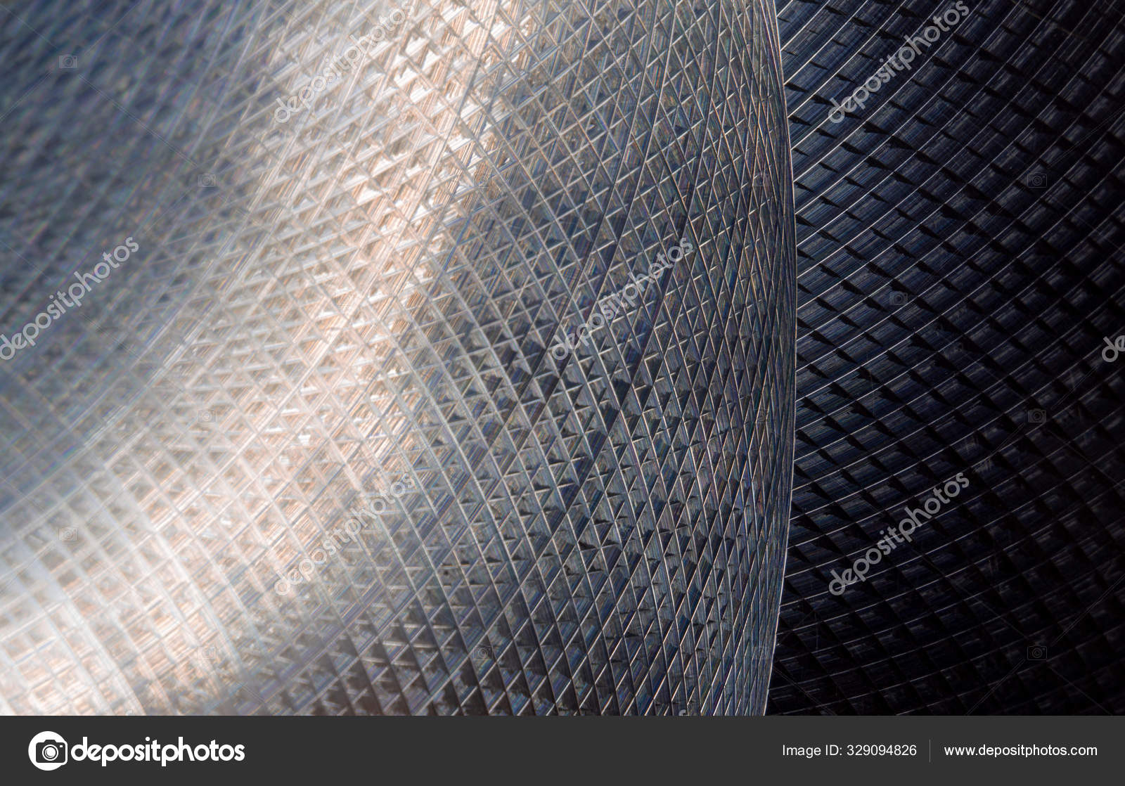 Industrial realistic gray color stainless steel flat part in partial ...