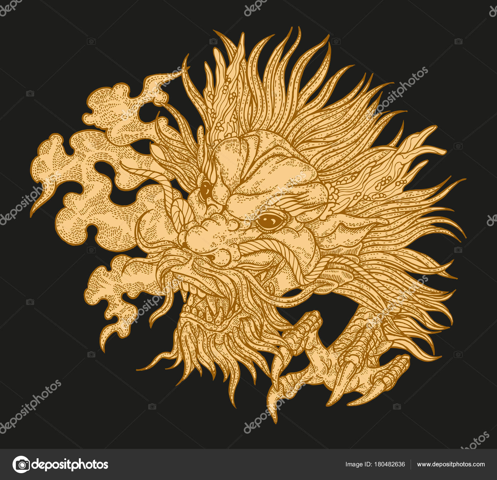 Traditional Chinese Dragon Masks