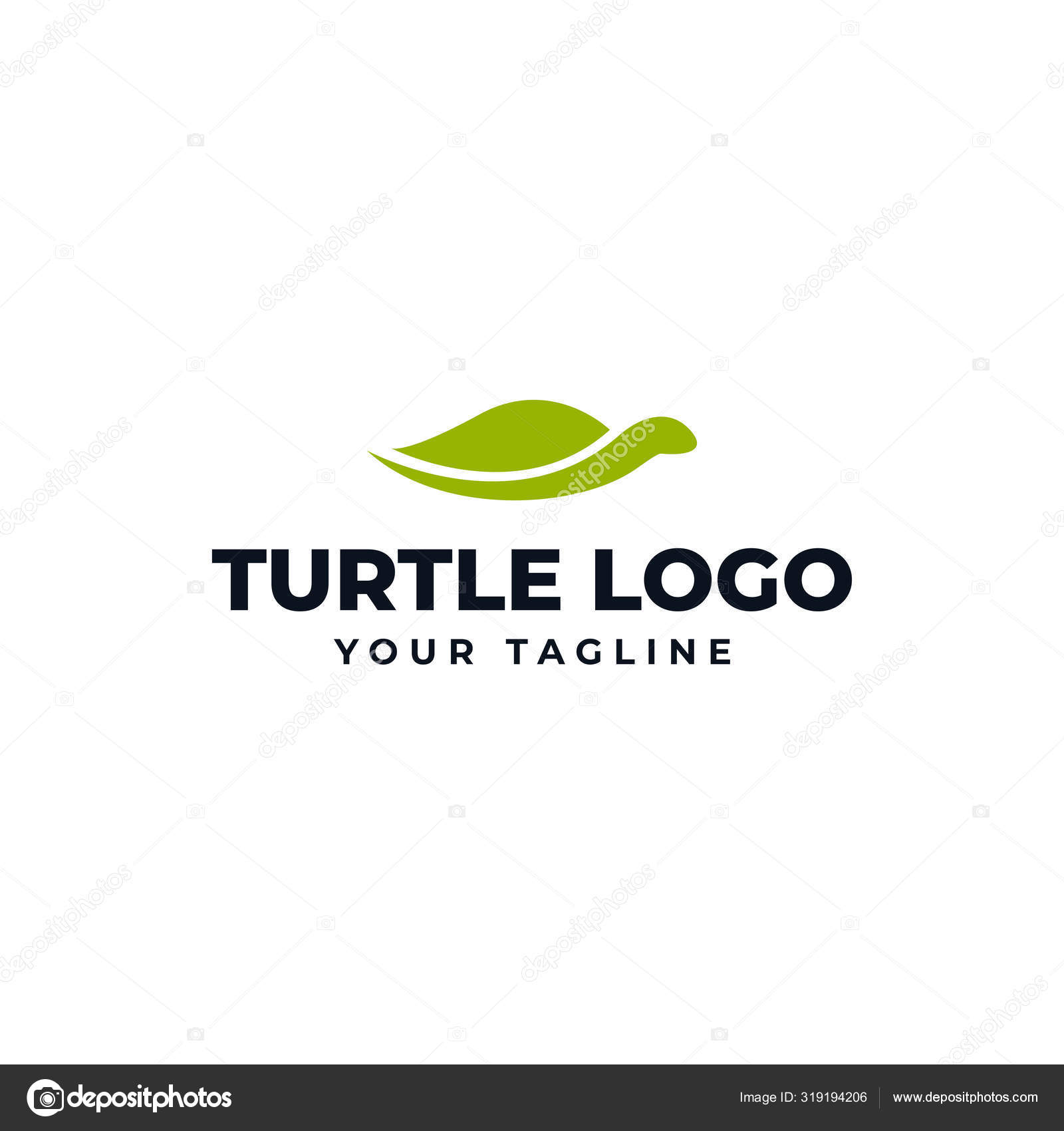 Simple Sea Turtle Logo Design Template Stock Vector Image by ©cloveo ...