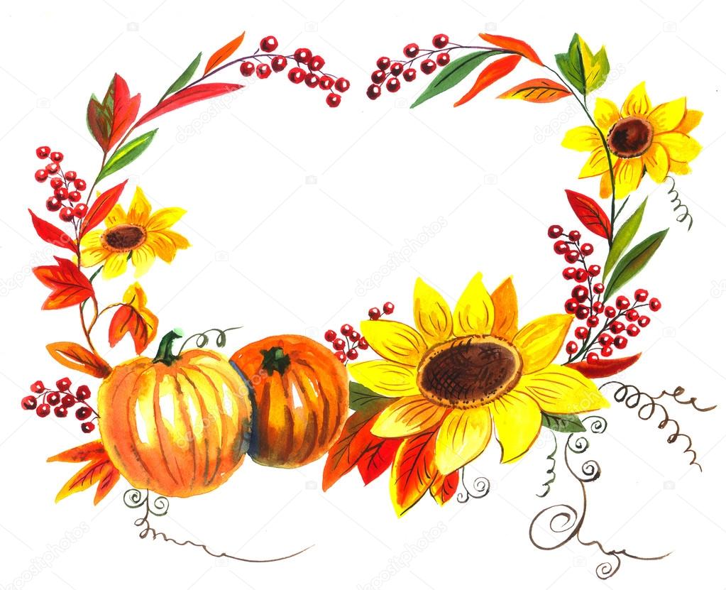 Fall Sunflower Border