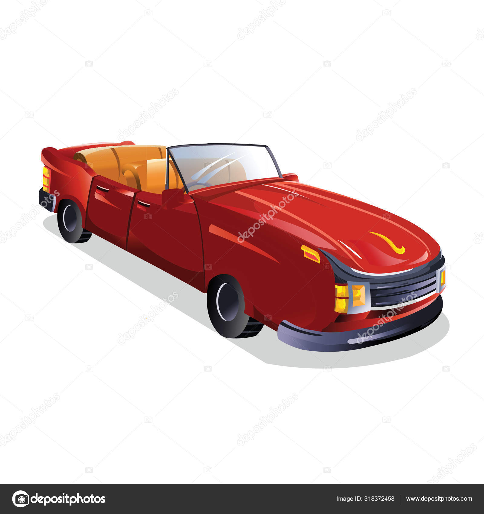 Cartoon Auto Afbeeldingen MIRRORANG Diameter 2 M Cartoon Auto Ronde