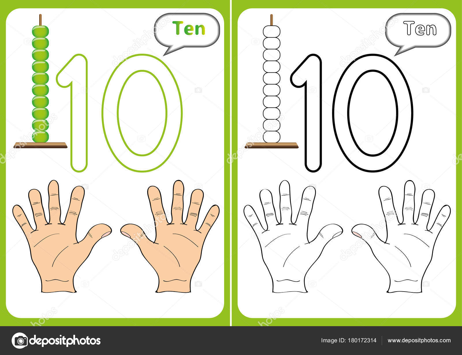 Tarjetas Para Trabajar Los Numeros De 0 Al 10 Tarjetas Numeros Images