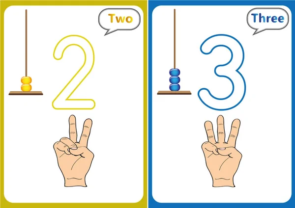 Learning the numbers 0-10, Flash Cards, educational preschool ...