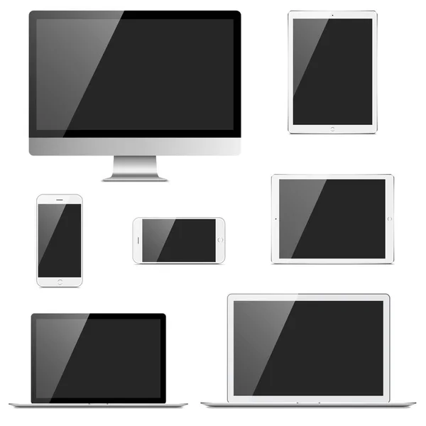 Electronic Devices with Black Screens Stock Vector Image by ©giraphics ...