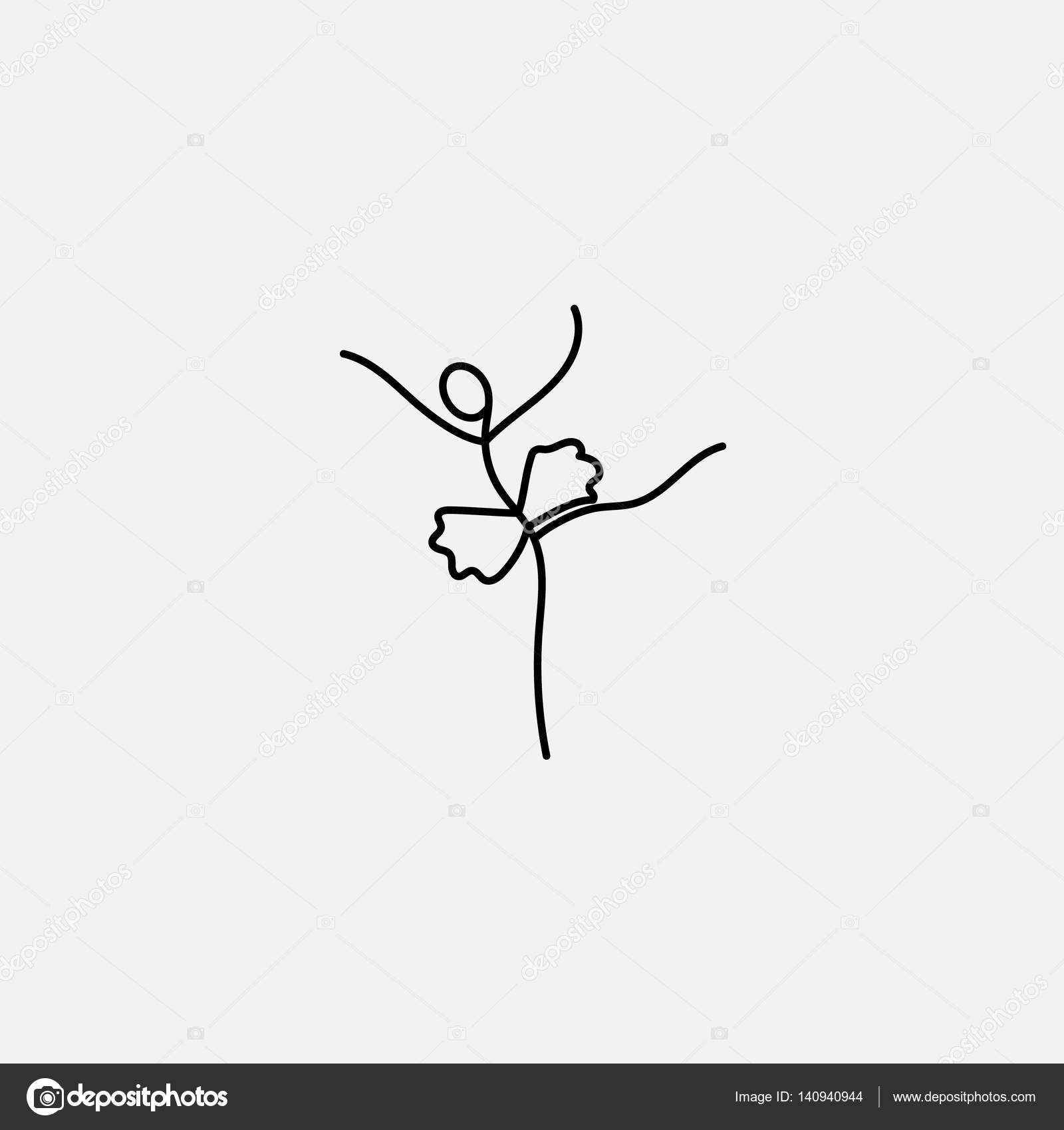 Ballet Dancing Stick Figure
