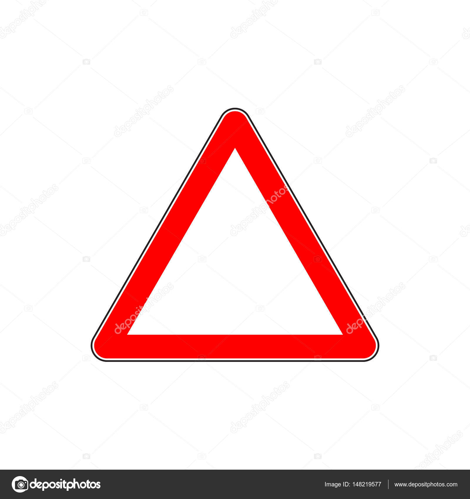 Sinal De Triangulo Vermelho E Branco 3.600+ Triângulo De Segurança