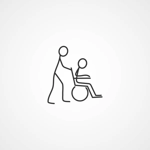 Stick figure wheelchair Vector Art Stock Images | Depositphotos