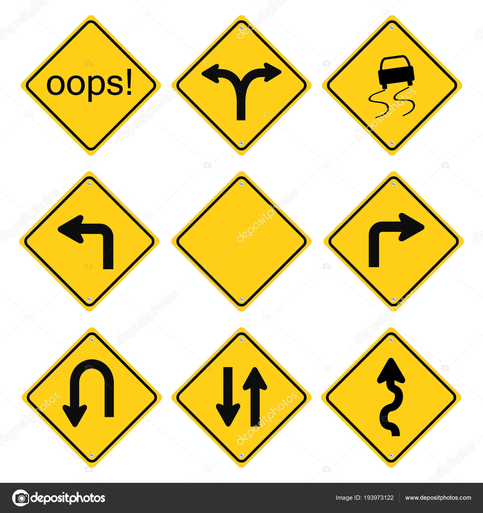 Caution Road Signs