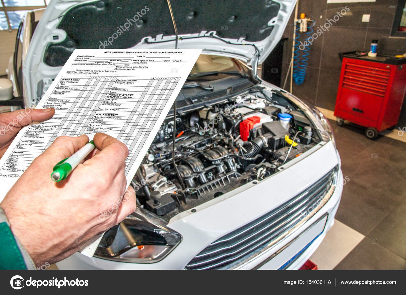 Checklist Checklist Checking Technical Condition Car Car Service ...