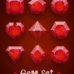 Shiny emerald on textured background Stock Vector Image by ©lianella ...