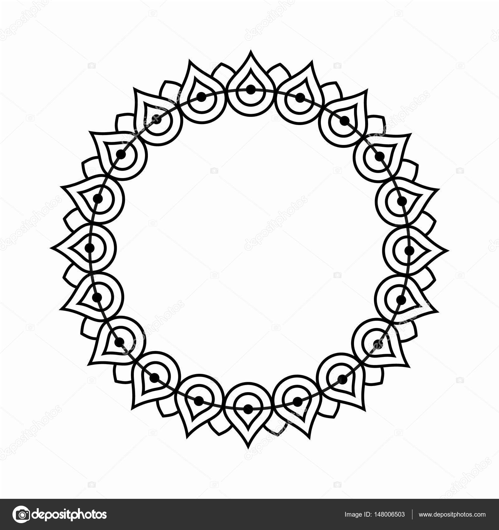 Circle ornamental frame. Round pattern. Stock Vector Image by ©hobbit ...