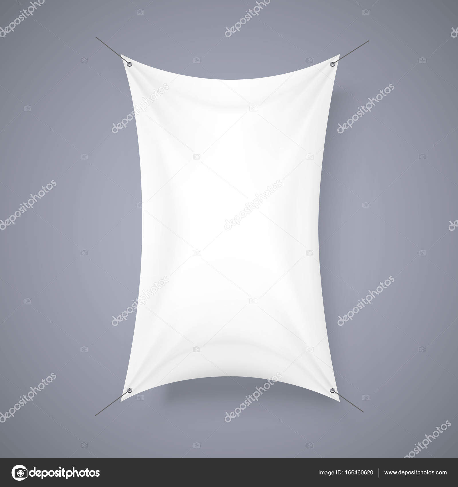 The cloth banner signboard isolated background. Stock Vector by ©hobbit ...