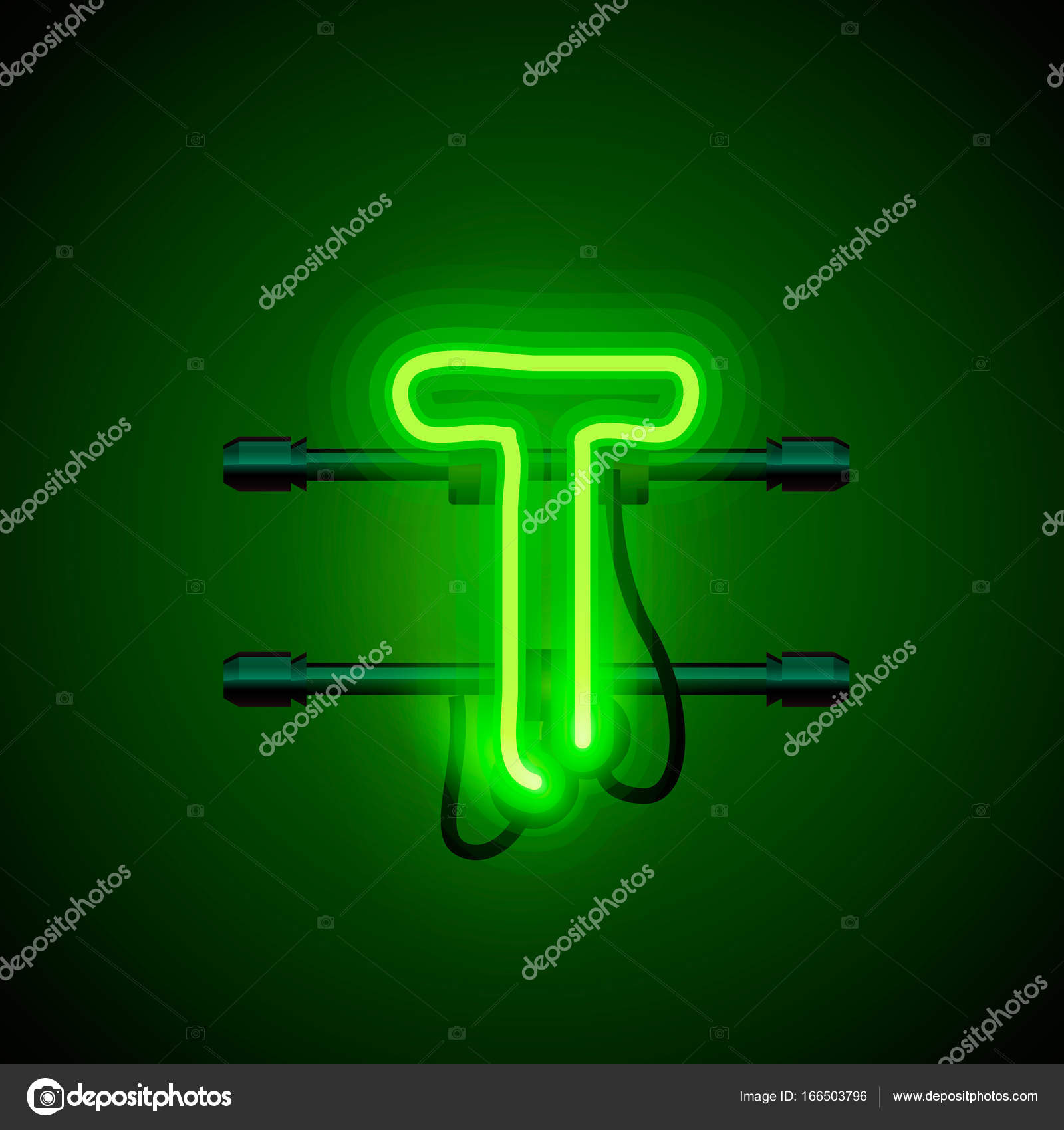 Neon font letter t, art design singboard. Stock Vector by ©hobbit_art ...