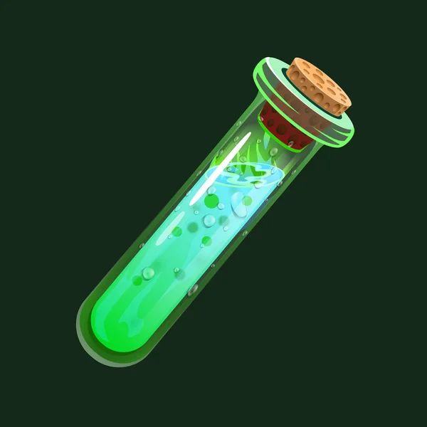 Bottle of water. Game icon of magic elixir. Interface for rpg or match3 ...