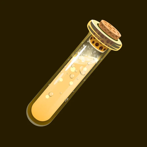 Bottle of death. Game icon of magic elixir. Interface for rpg or match3 ...